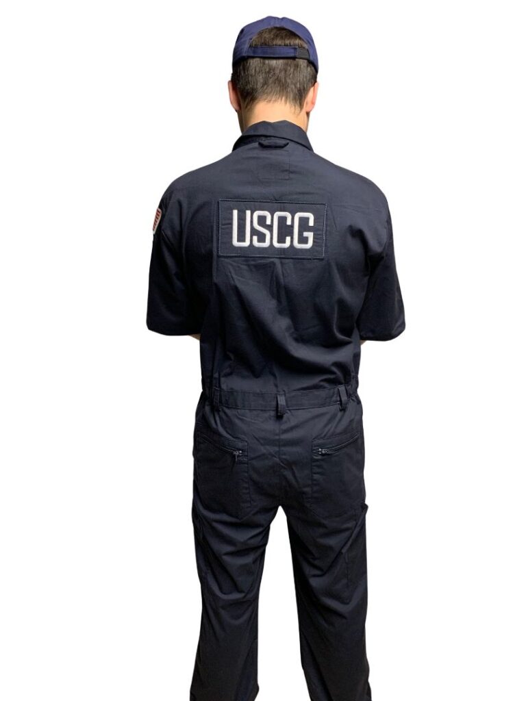 65/35 Blended USCG Short Sleeve Navy Blue (Lightweight) Coverall ...
